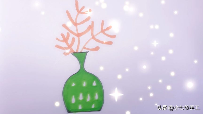 简笔画绿植,妖娆有范的样子!