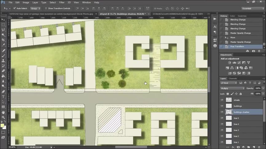 城市规划Photoshop后期制作
