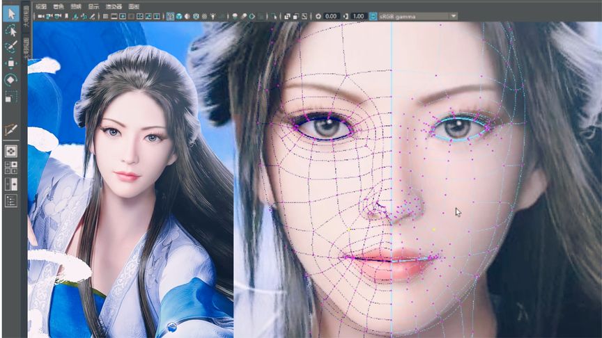 【maya建模】《凡人修仙传》南宫婉制作,超详细的动漫角色建模