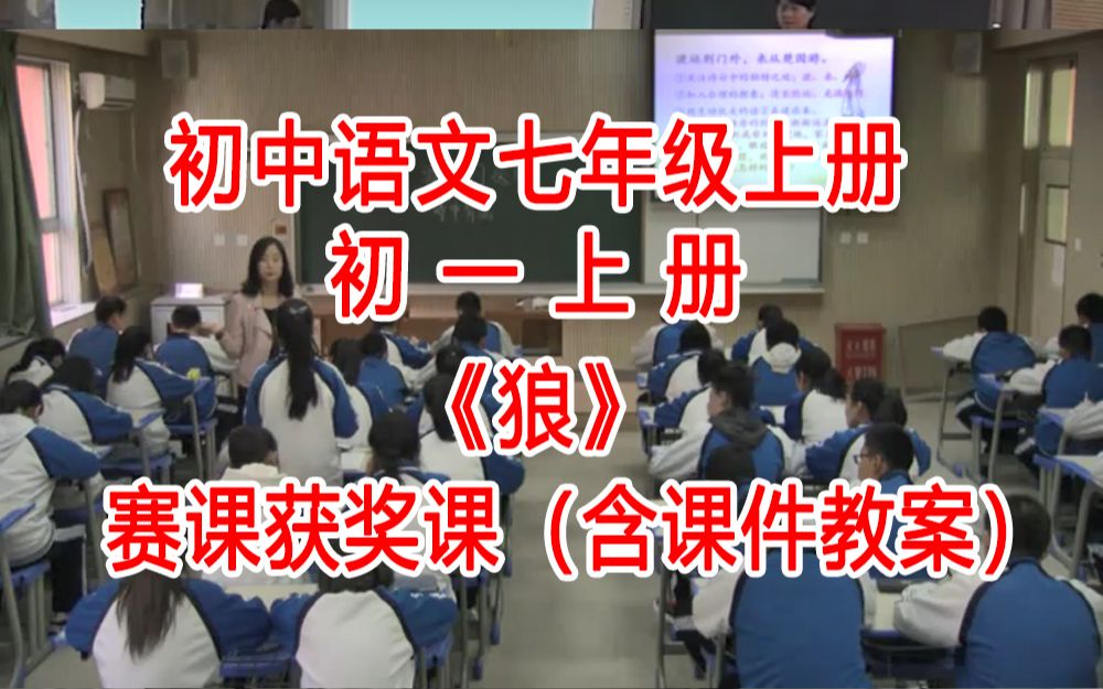 《 狼》(含课件教案)公开课 葛老师 课堂实录 部编版初中语文七年级...