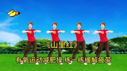 《山里红》网络流行歌曲舞蹈简单易学老少皆宜跟练!