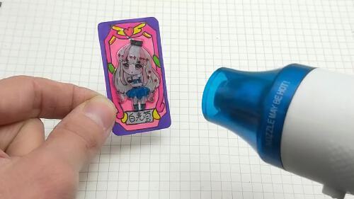 用热缩片自制叶罗丽白光莹卡立片超漂亮且迷你步骤又简单!