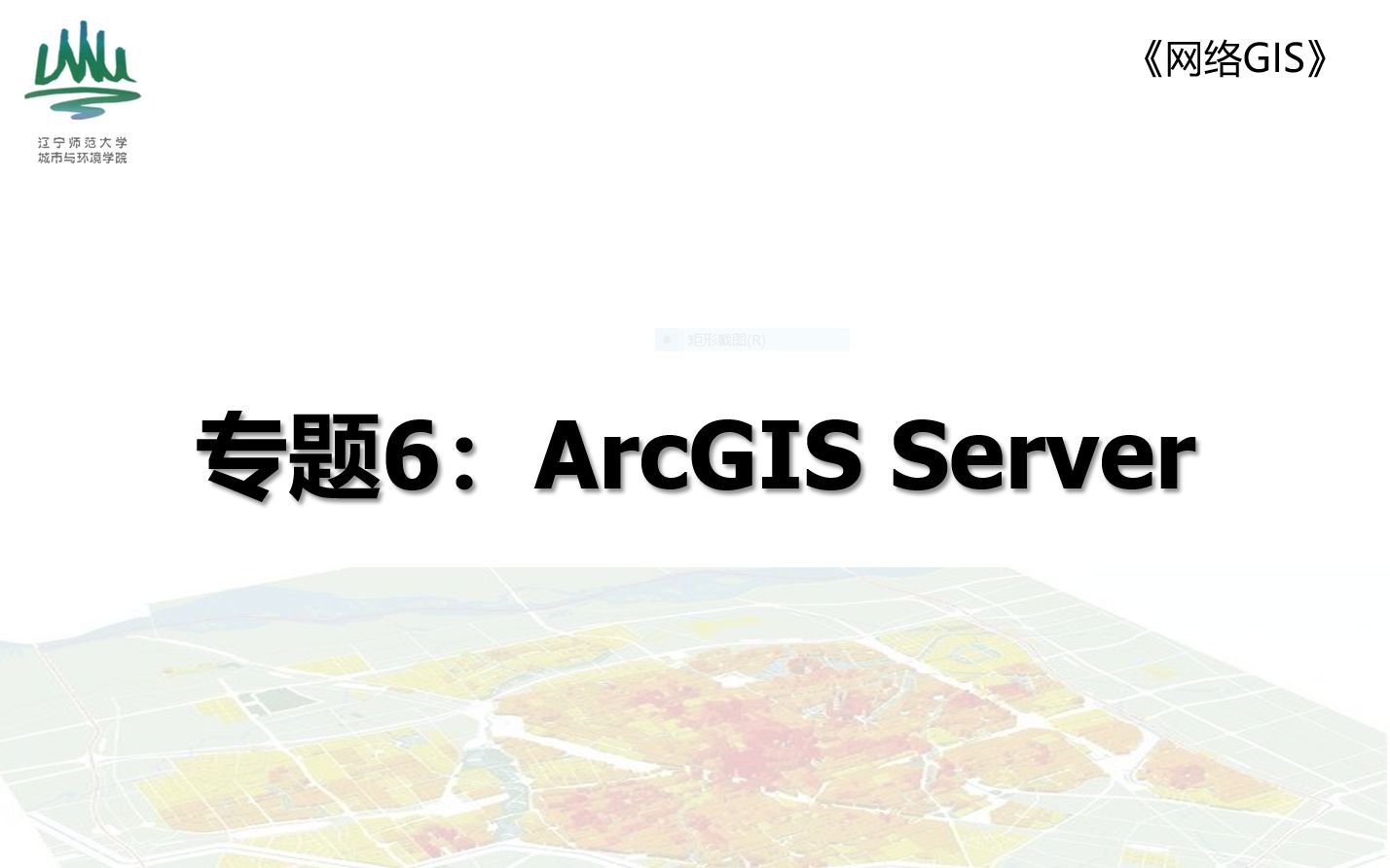 《网络GIS》专题6:ArcGIS Server