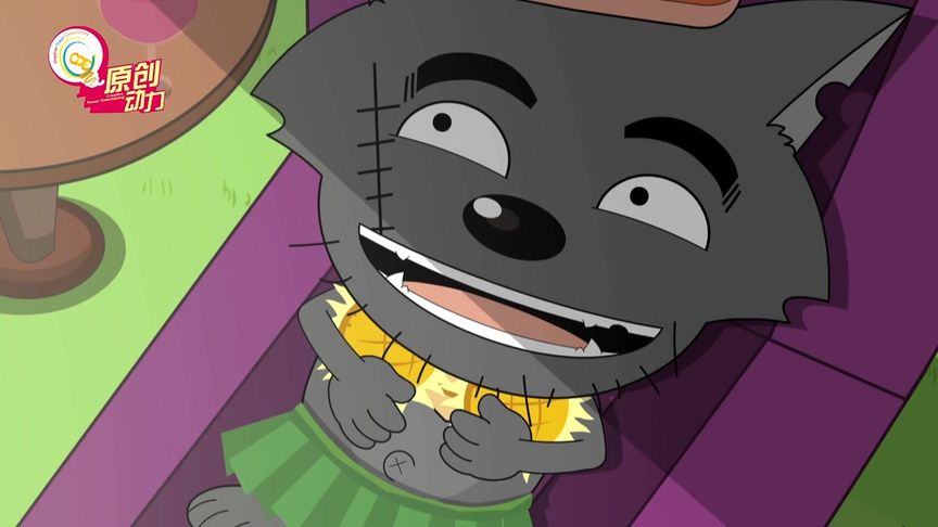 喜羊羊抢了灰太狼的台词:我一定会回来的!