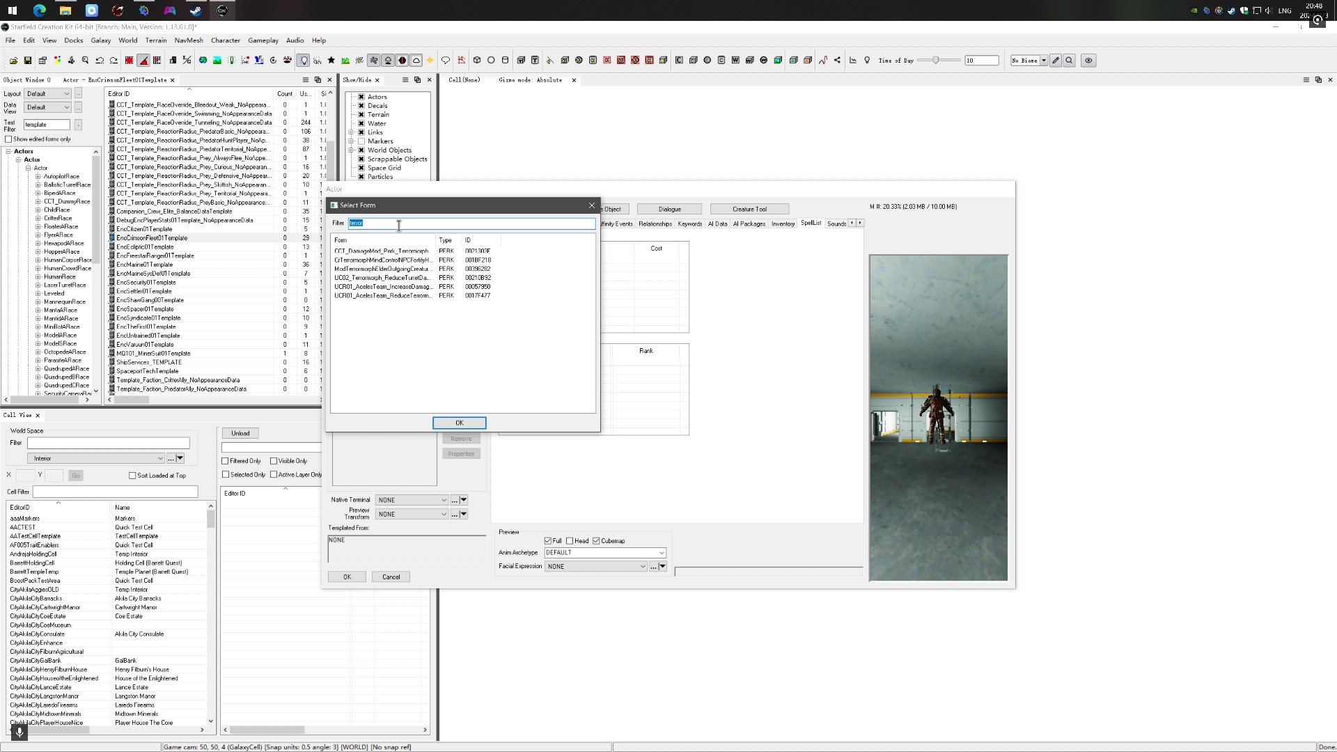 【Gamer_1984】《星空》Creation Kit教程 - 实现战斗中中弹失衡、...