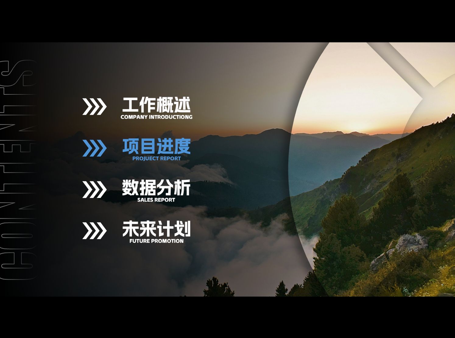 谁懂!这个PPT圆盘旋转目录页展示效果绝绝子!
