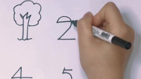 超实用简笔画技巧,数字秒变小动物~