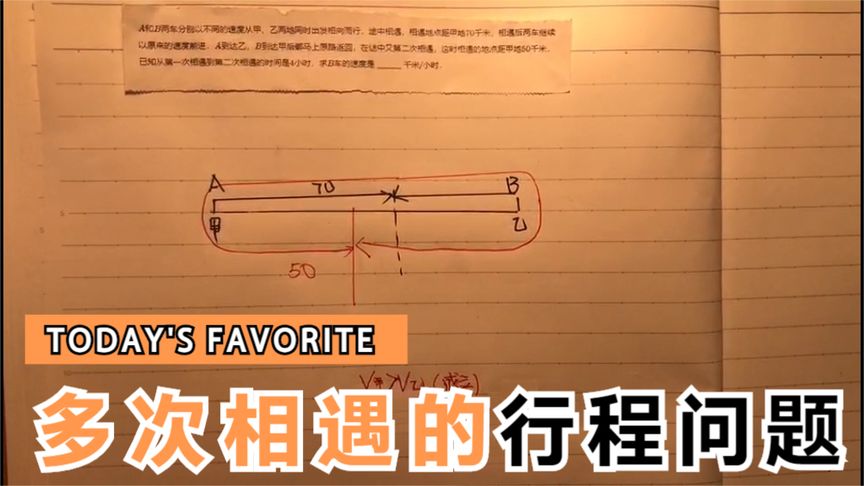 多次相遇的行程问题27