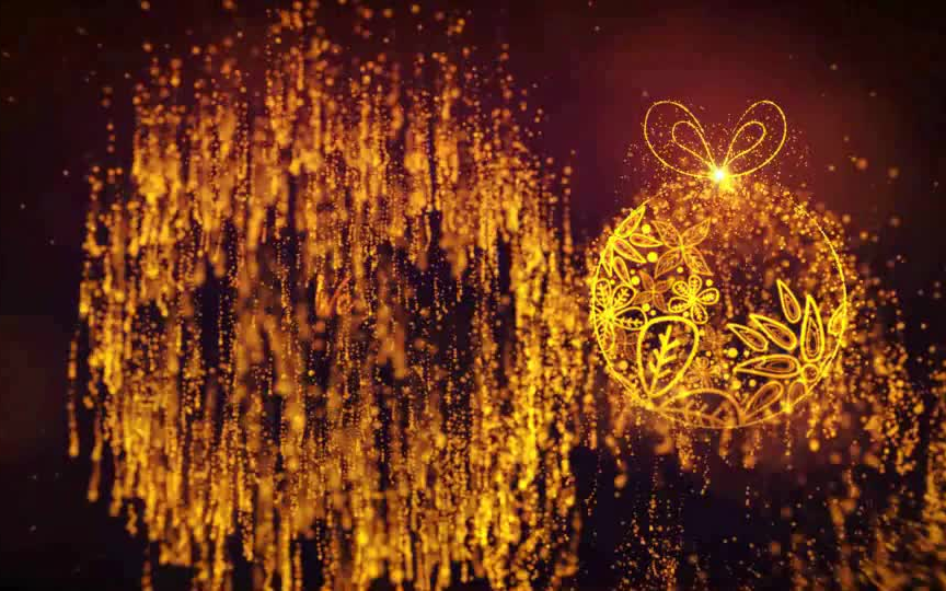 AE模板-新年节日烟花爆炸效果文字图案视频