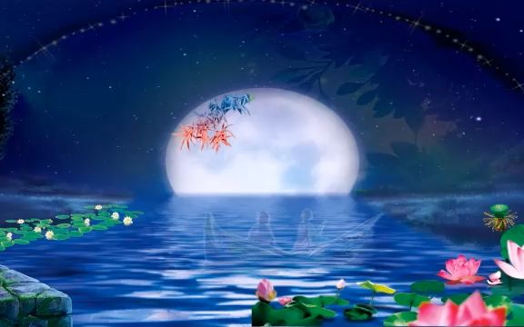 【视频素材】sc192 led背景视频素材 舞台背景 古风中国风明月民族...