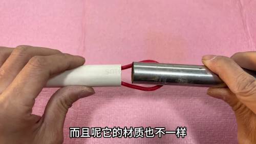 PVC管和铁管,没有对接头怎么接?原来用一根硬铜线就能立马接好