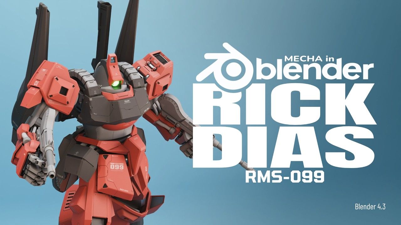 【Blender】经典之作! RMS-099 力克迪亚斯建模完整流程
