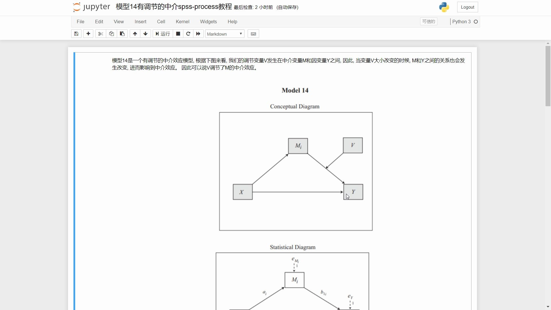 SPSS-process(Model-14)有调节的中介理论和实践第1部分