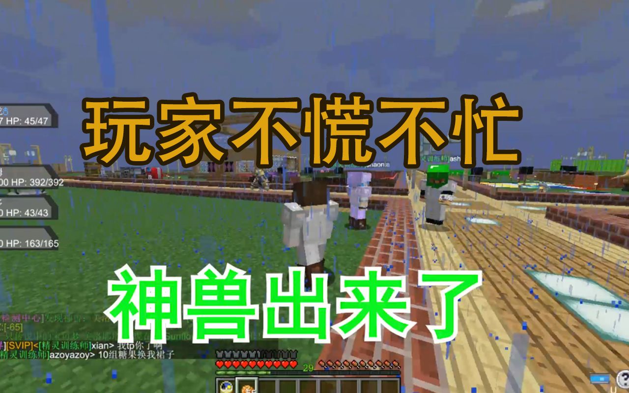我的世界神奇宝贝:刷新神兽了,玩家们不慌不忙,这是因为什么!