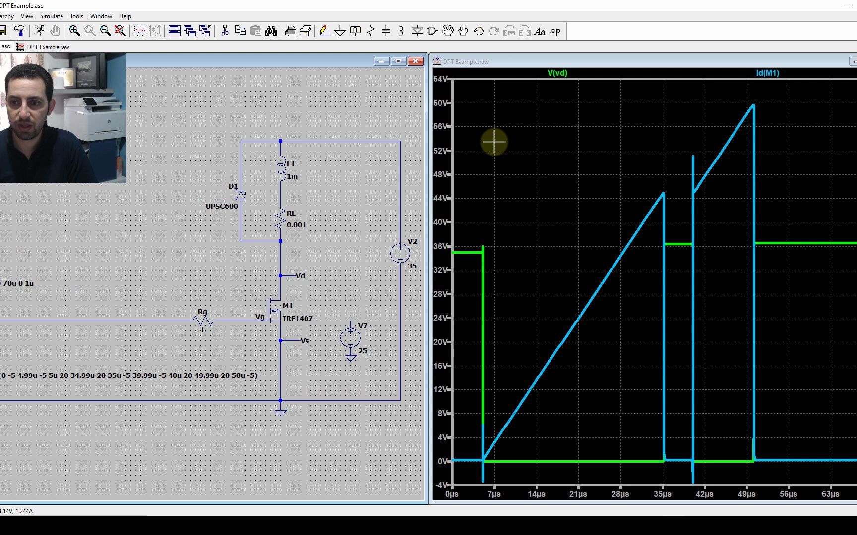 LTspice中双脉冲测试仿真-Double Pulse Testing of Si and SiC in LTspice