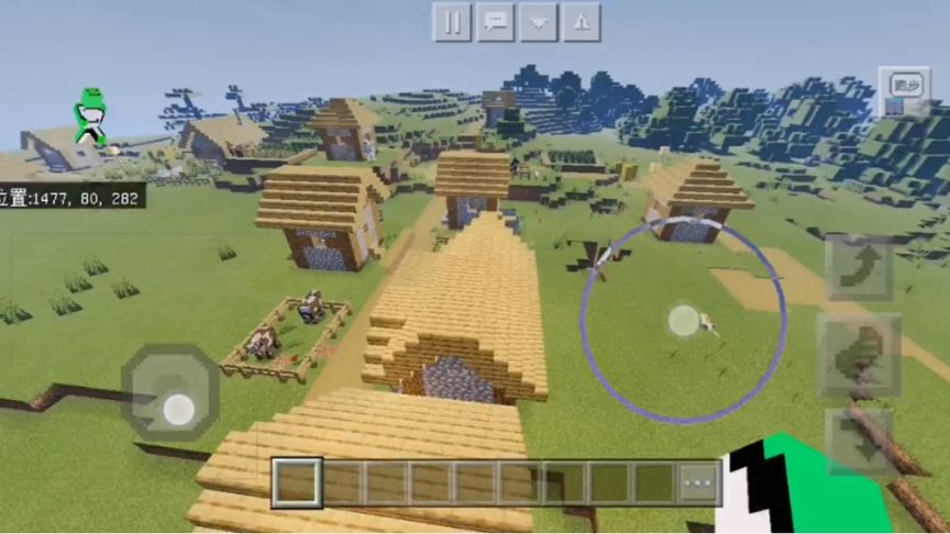 网易我的世界种子1613434103,紧凑型种子,村庄旁有哨塔和府邸