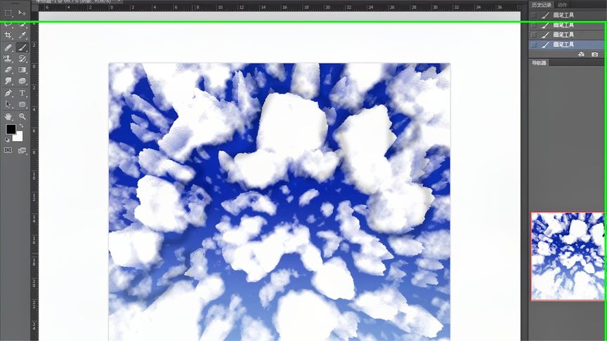 用photoshop中的滤镜功能做云彩
