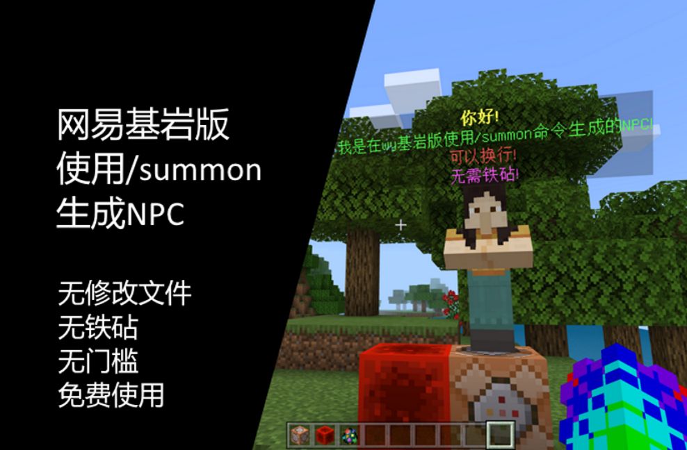 什么?网易版能生成NPC了![我的世界]_哔哩哔哩bilibili_我的世界