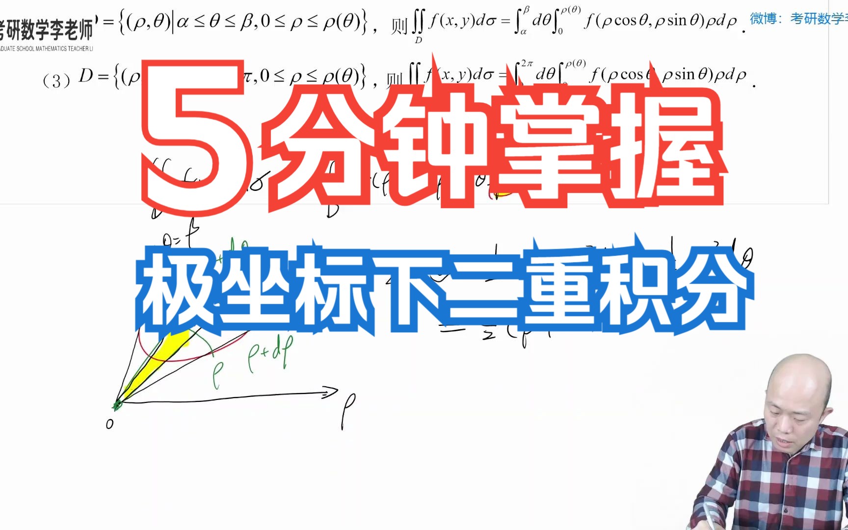 【完整超精讲,推荐收藏】知识点54 利用极坐标计算二重积分 2024考研...