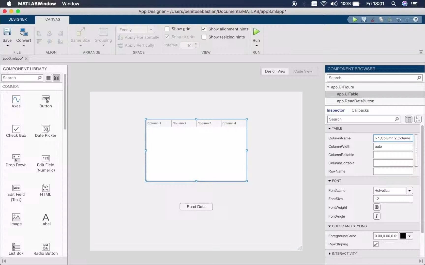 14. MATLAB AppDesigner _ Tutorial 14 _ Reading Data from Excel to ...