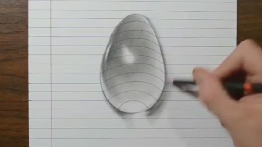 教你画3D立体画,大家说说水滴够不够逼真,一起学起来
