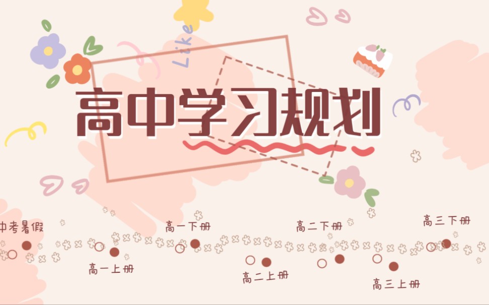 我真的做了很久!准高一请进!高中三年规划/暑假学习计划/定位目标