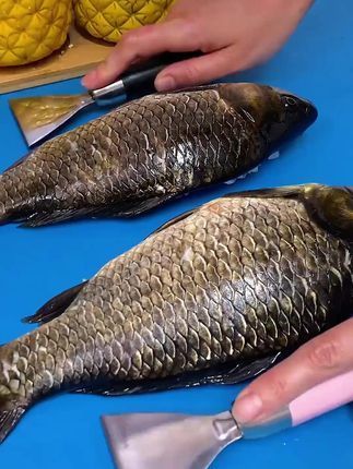 不锈钢鱼鳞刀,一款集开鱼肚与刮鱼鳞功能于一体的厨房神器,既方便又...