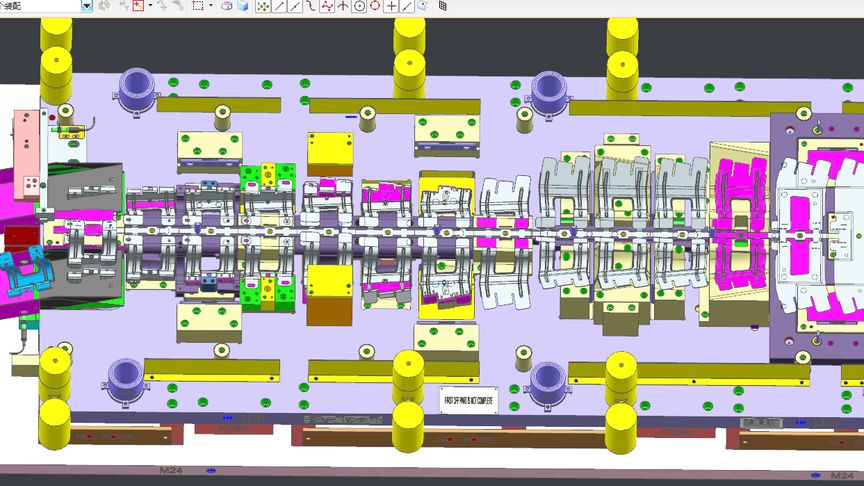汽车冲压模具设计之向上翻边成型分模教程