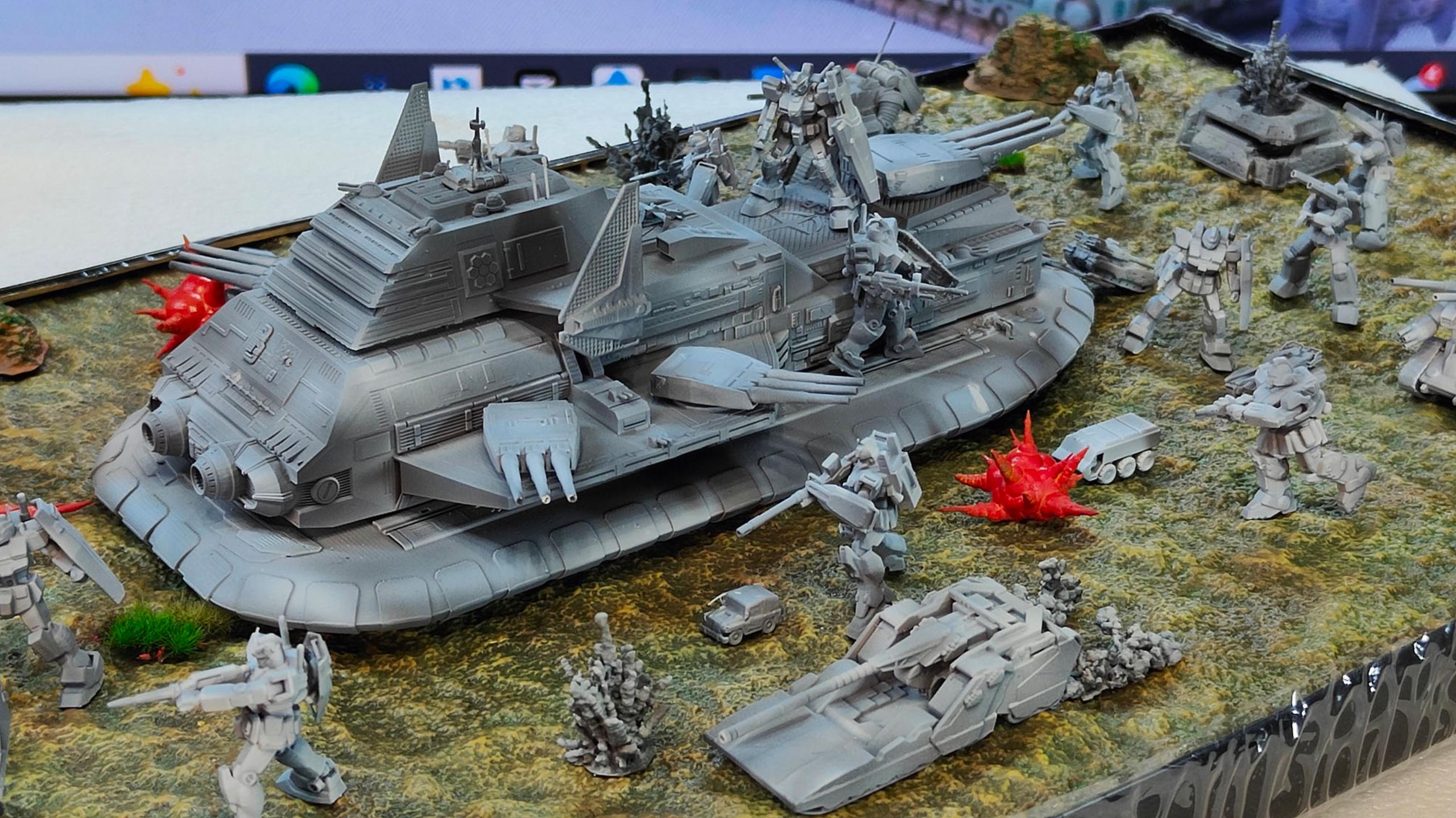 高达联邦3D打印场景模型