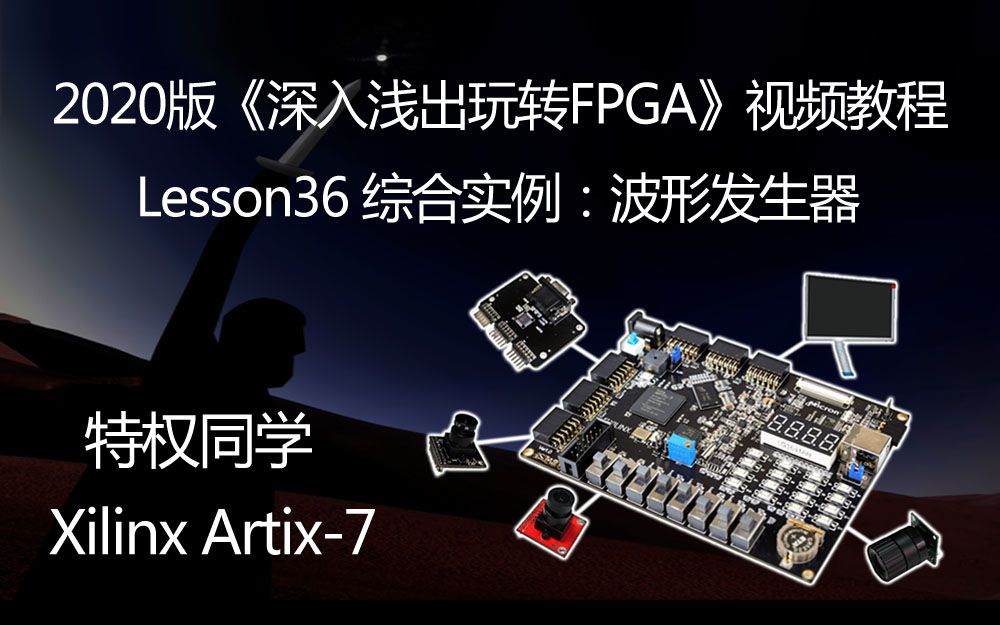 特权同学2020版《深入浅出玩转FPGA视频教程》 Lesson36 综合实例:...