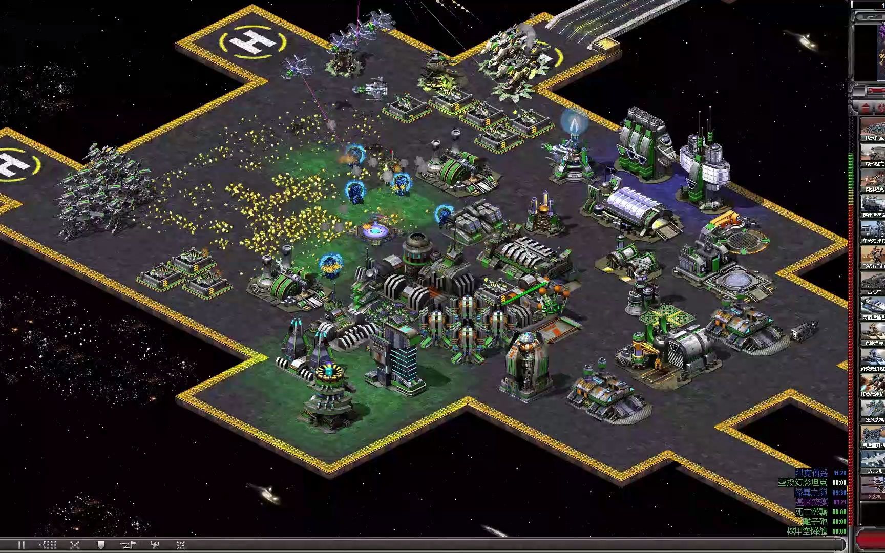 红色警戒2科幻星空堡垒太空战,中国mod末日审判3.33_游戏热门视频