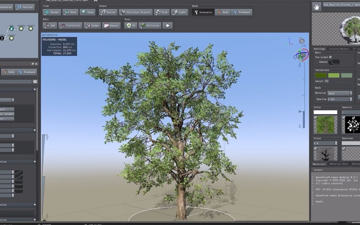 【UE5+Speedtree】植物制作基础入门全流程制作教学 | 初学者入门教程