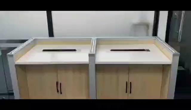 屏风升降、显示器升降电脑桌 智能考试桌