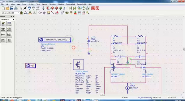 ADS 教程差分振荡器仿真 HB simulation