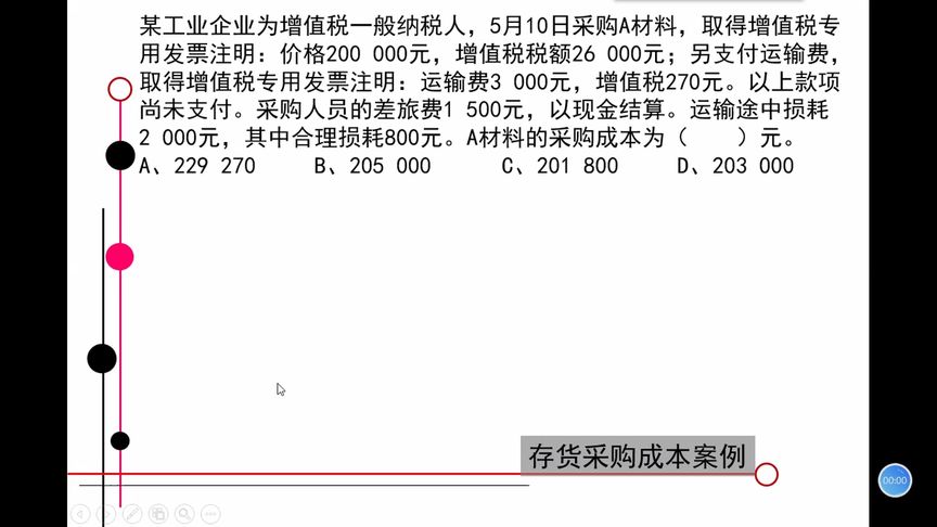先了解会计准则,然后计算存货采购成本。