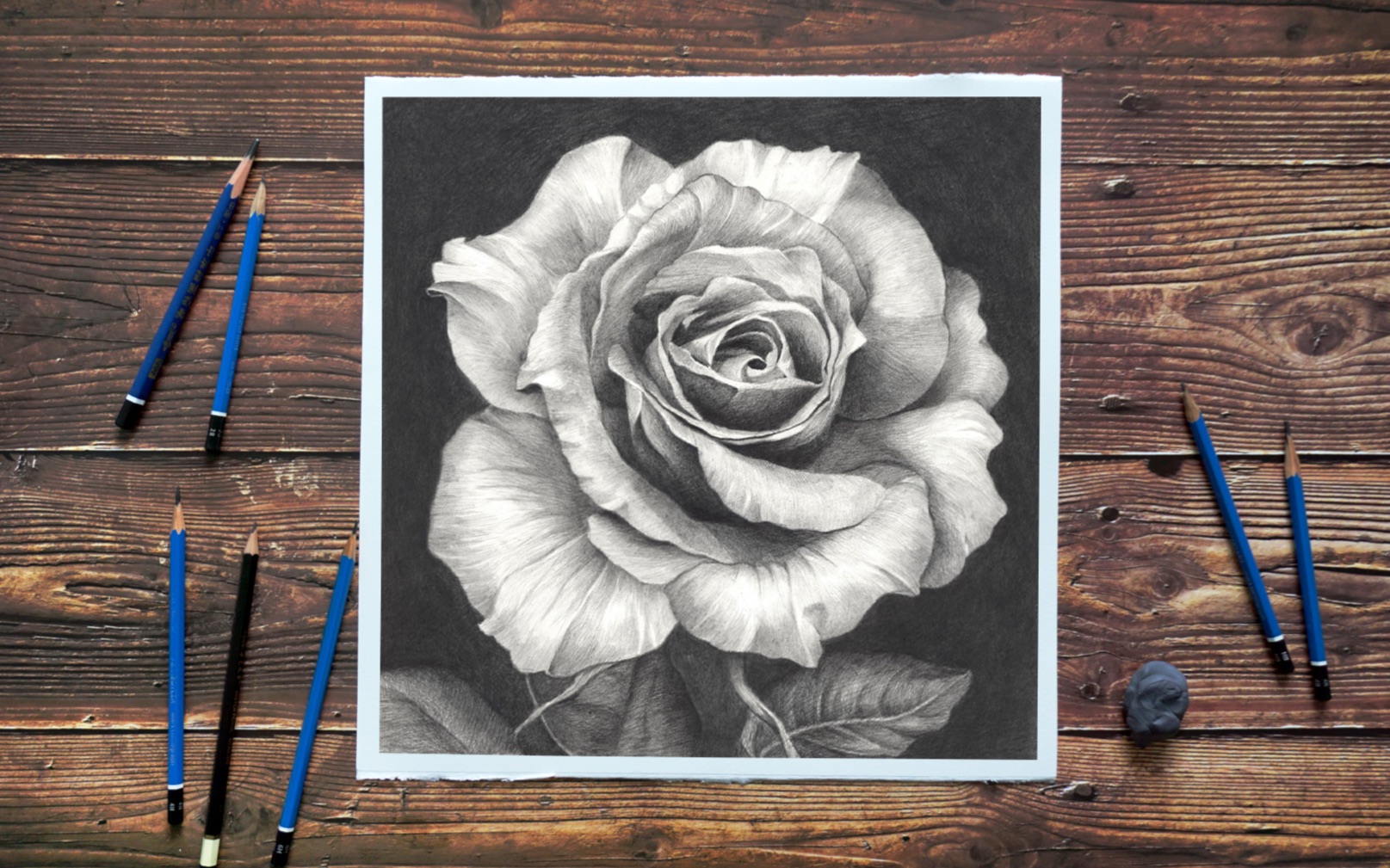 超详细!7分钟教你学会素描玫瑰 | 玩艺课堂