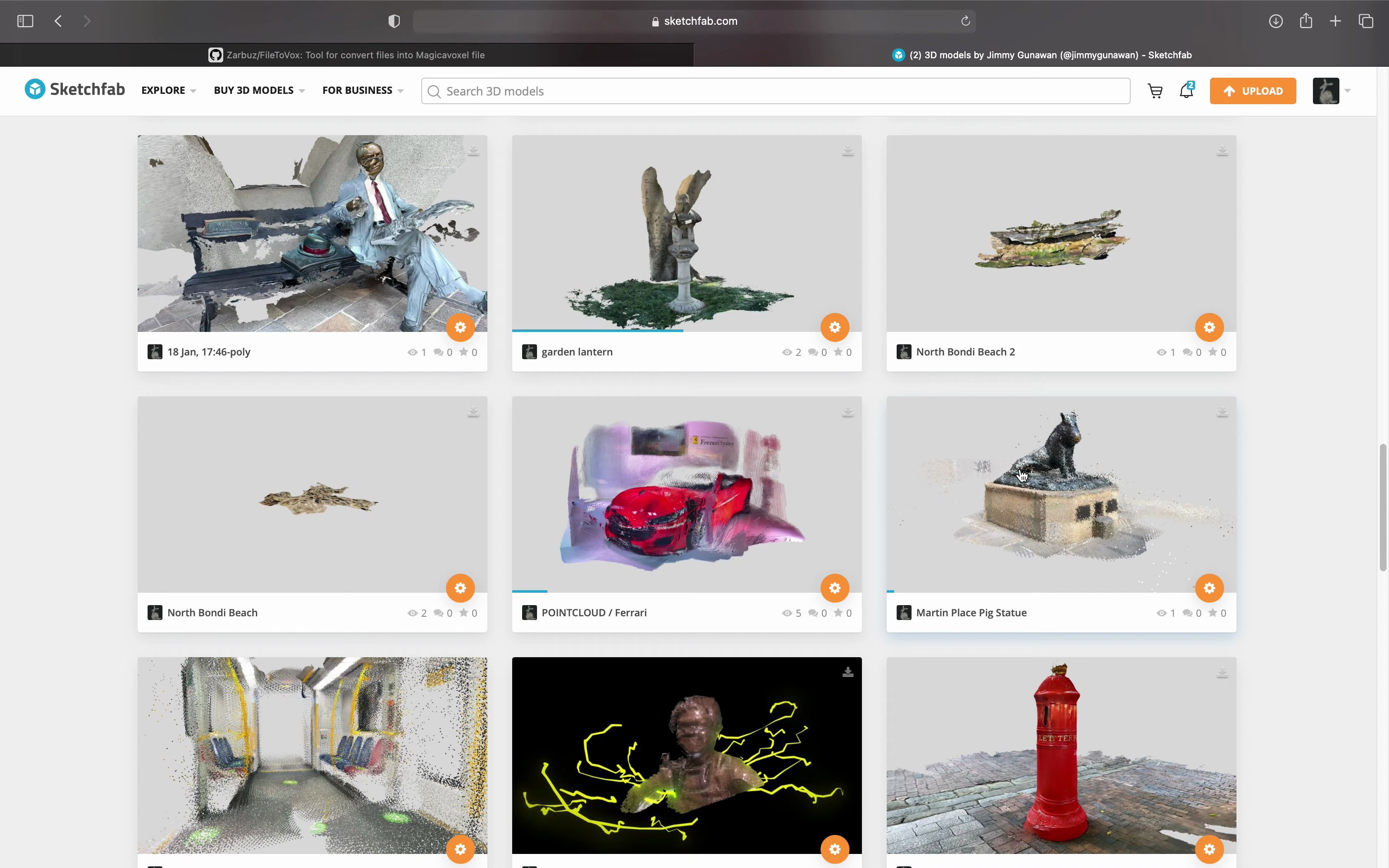 BSLIVE Using FileToVox tool to convert Point Cloud into Voxel Art 点云...