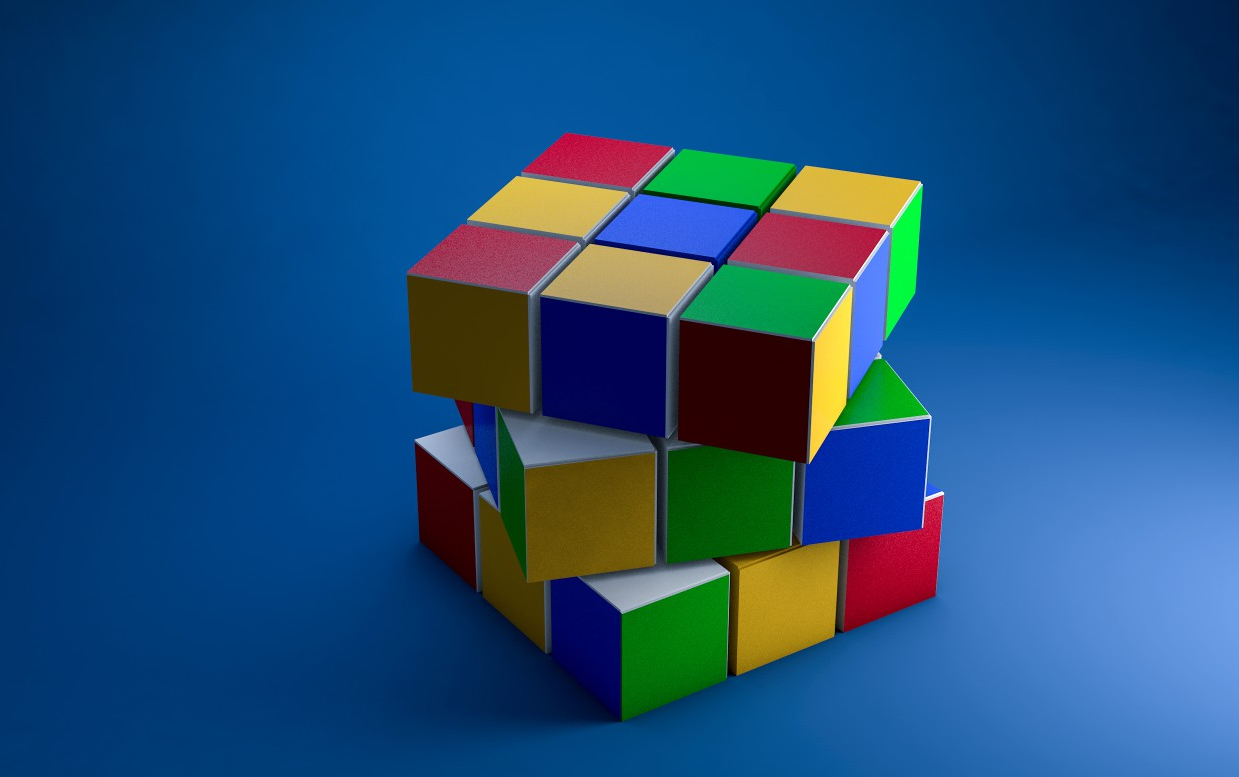 【C4D基础教程】分享如何简单运用C4D制作一个彩色玩具魔方?