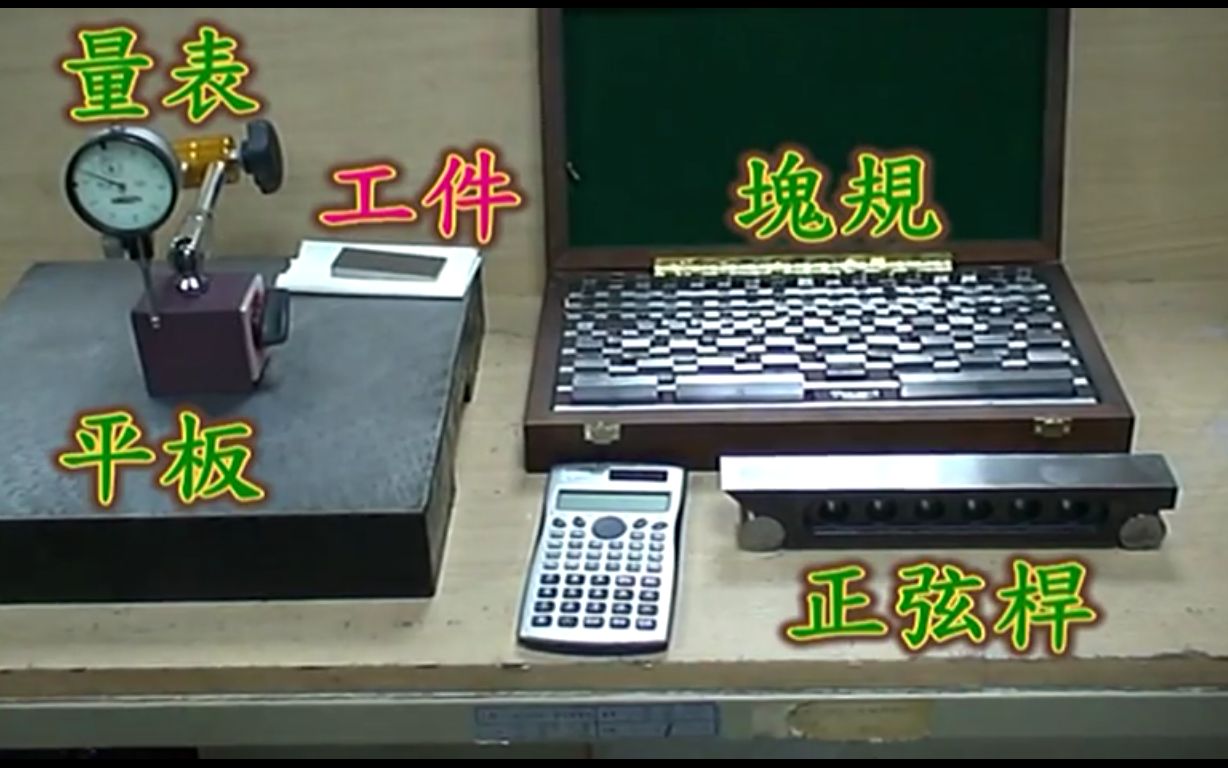 中国台湾,机械知识:正弦规,使用方法简介