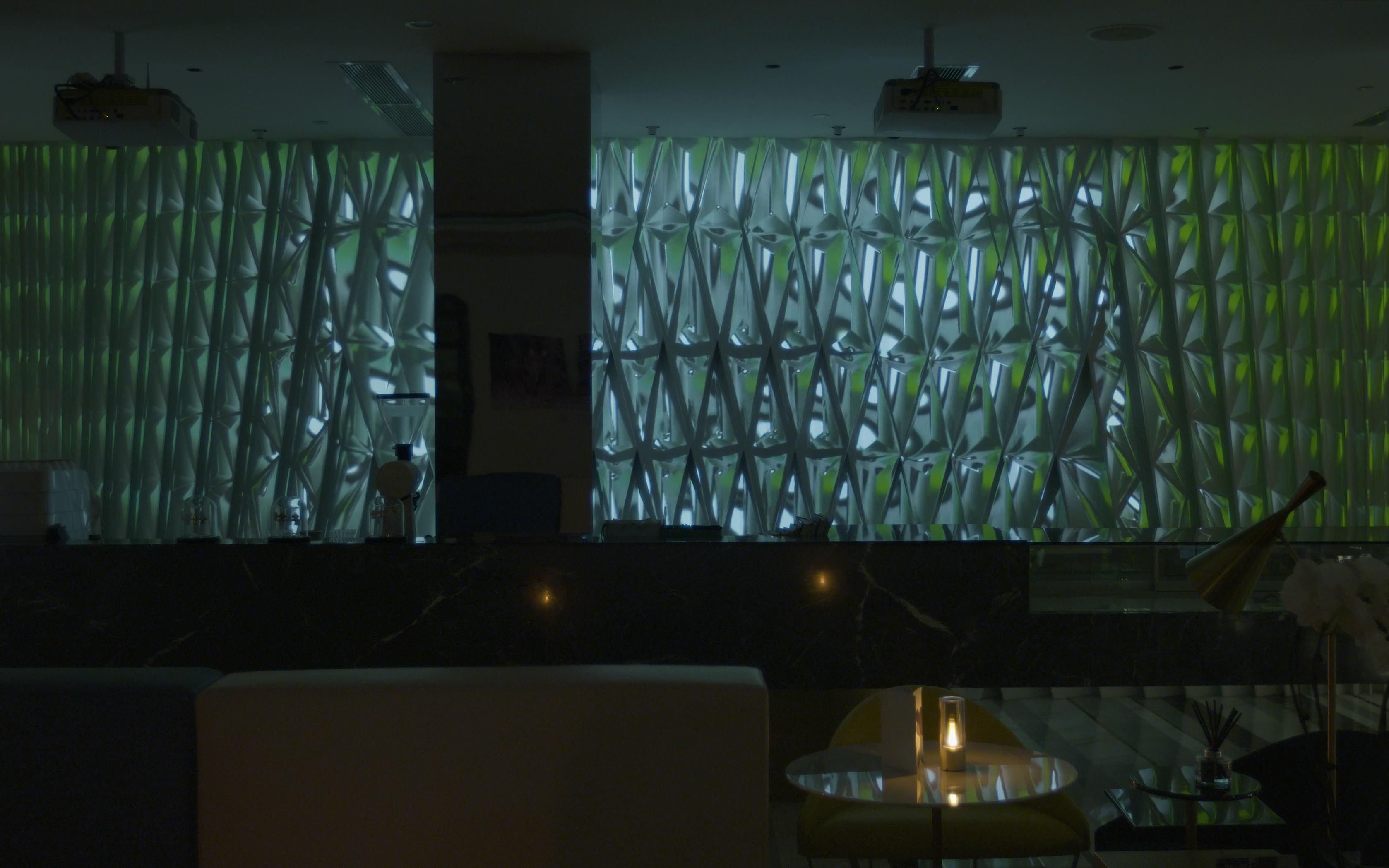 翠玲珑美学餐厅艺术墙3D Mapping