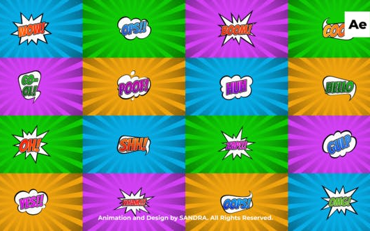 ...漫画文字生成器模板卡通漫画文字效果卡通速度线效果波普艺术风格