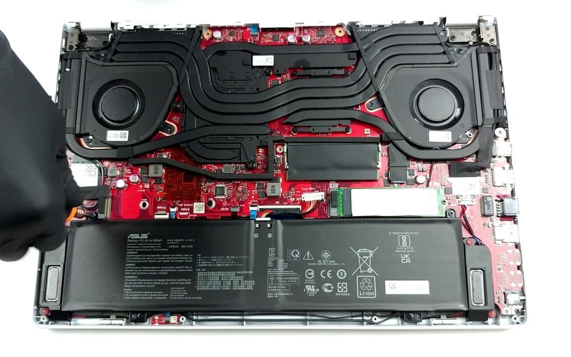 华硕 ASUS ROG Zephyrus G15 GA503 GA503Q 散热风扇 拆机 拆机视频