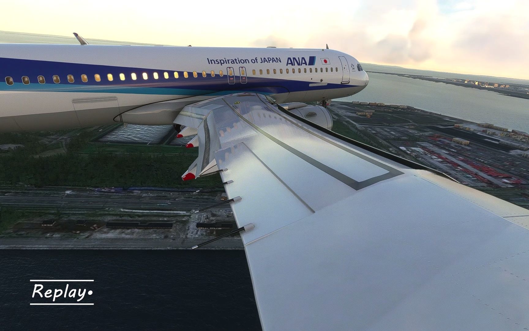 【微软模拟飞行2020】全日空ANA A320-251N 日本 进近 东京羽田...