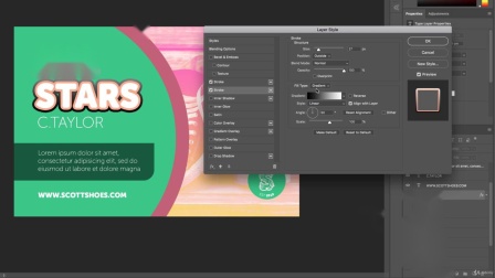 Photoshop CC 教程-如何给字体加边框