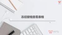 WPS Office办公技巧-冻结窗格查看表格