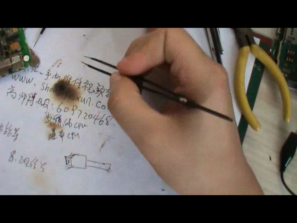 如何正确使用镊子、手机维修理论、修手机视频