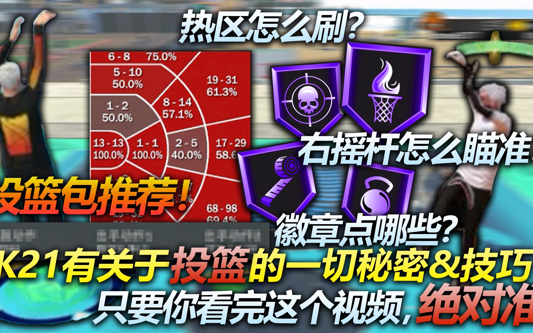 ...你2K21所有的投篮疑惑!彻底改变提升你的投篮命中率!真的球球绿!