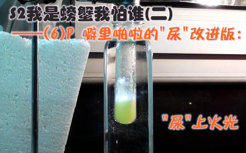 ...林轩实验室】S2E2(6)P 改进版类七氧化二锰反应:"尿"上火光(禁止模仿)