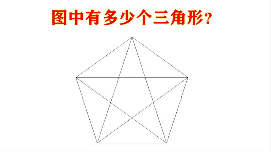 图中有多少个三角形,一般人找20个,全找到的不超过百分之30