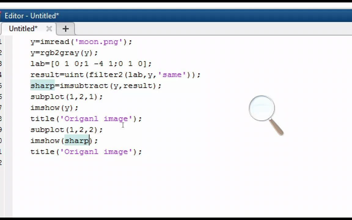 如何使用拉普拉斯滤波器进行图像锐化 | Matlab代码|数字图像处理教程